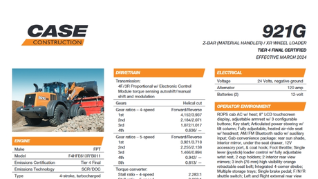 CASE 921G Enhanced Wheel Loader | CASE