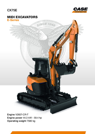 CX75E 2-Piece-Boom Excavator | CASE EU