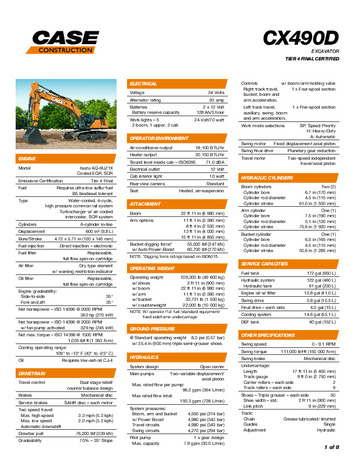 50 Tonne Excavator CX490D | CASE AU