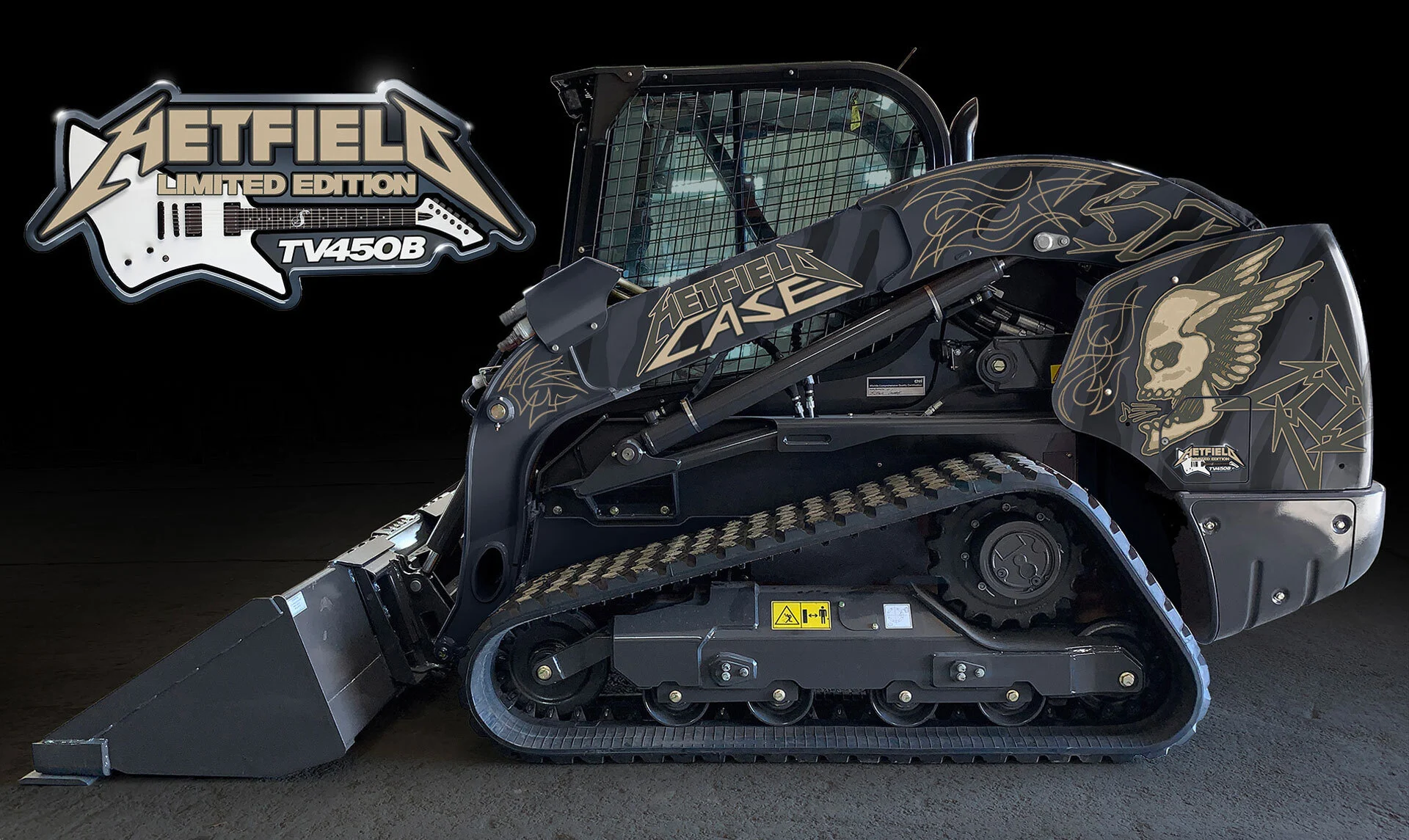CASE Rocks Its lineup with James Hetfield-Inspired, Limited Edition Compact Track Loader | CASE ...