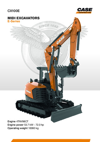 Crawler Excavator CX100E | CASE EU
