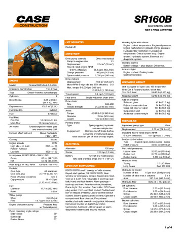 Skid Steer Loader SR160B | CASE AU