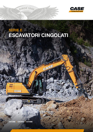 CX160E: Escavatore Cingolato con Potenza e Precisione | CASE