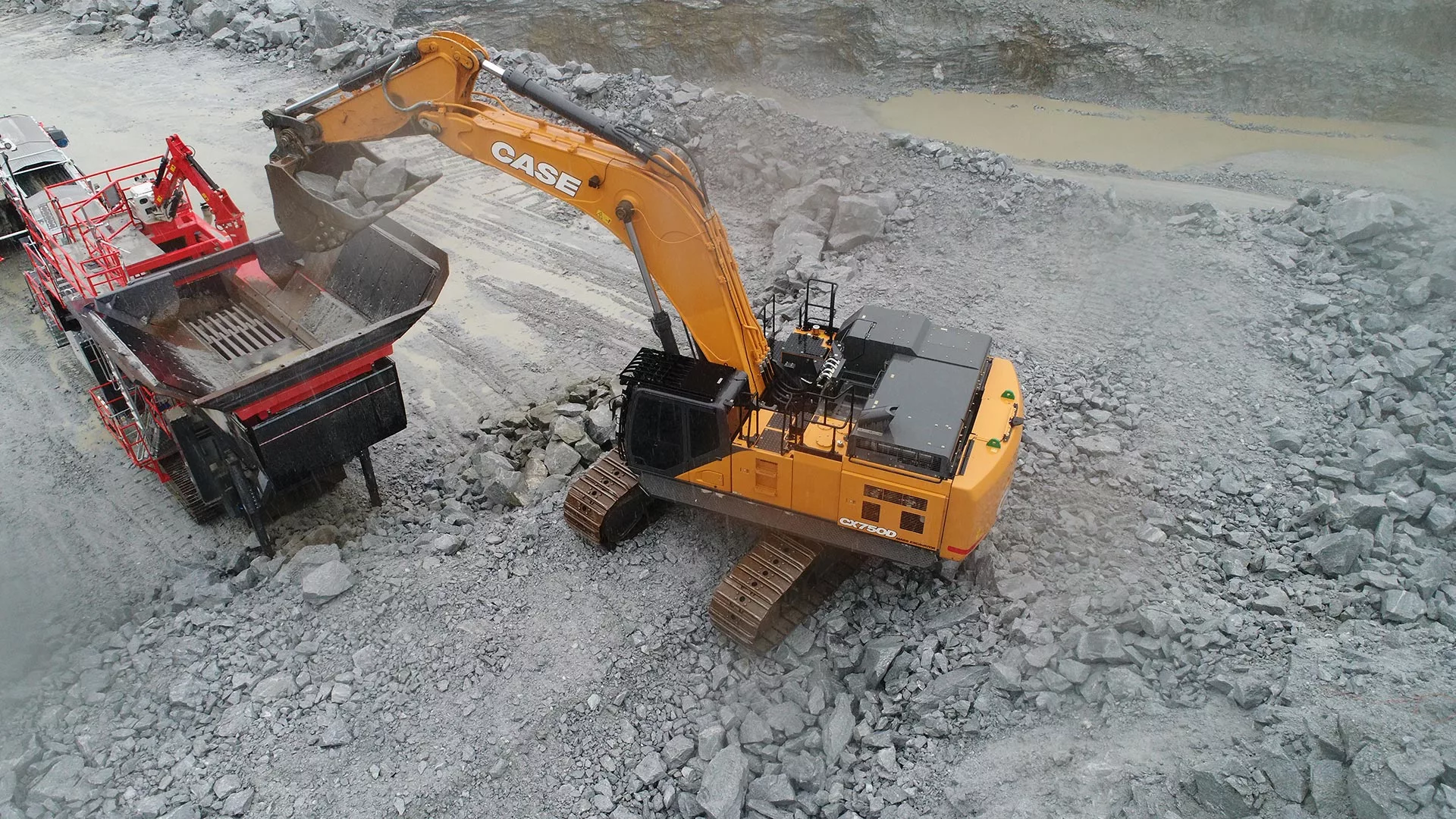 CASE CX750D Excavator Produces Blue Granite and Revenue | CASE ...