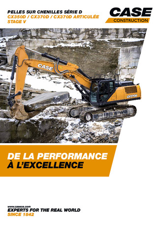 CX350D : Puissance et Efficacité pour Vos Excavation | CASE FR