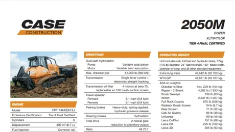CASE 2050M Dozer | CASE