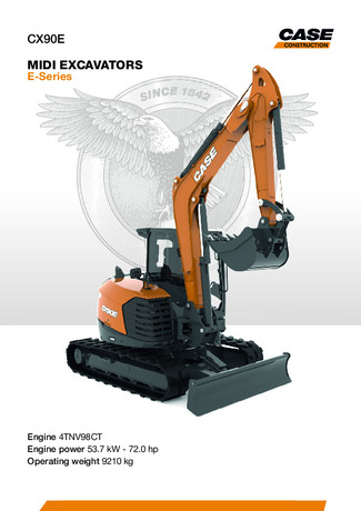 Excavator CX90E | CASE EU