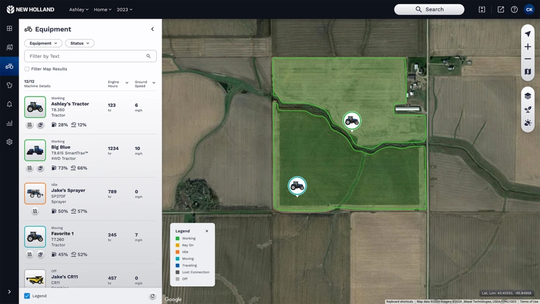 New Holland FieldOps™ - MyFleet | New Holland BE