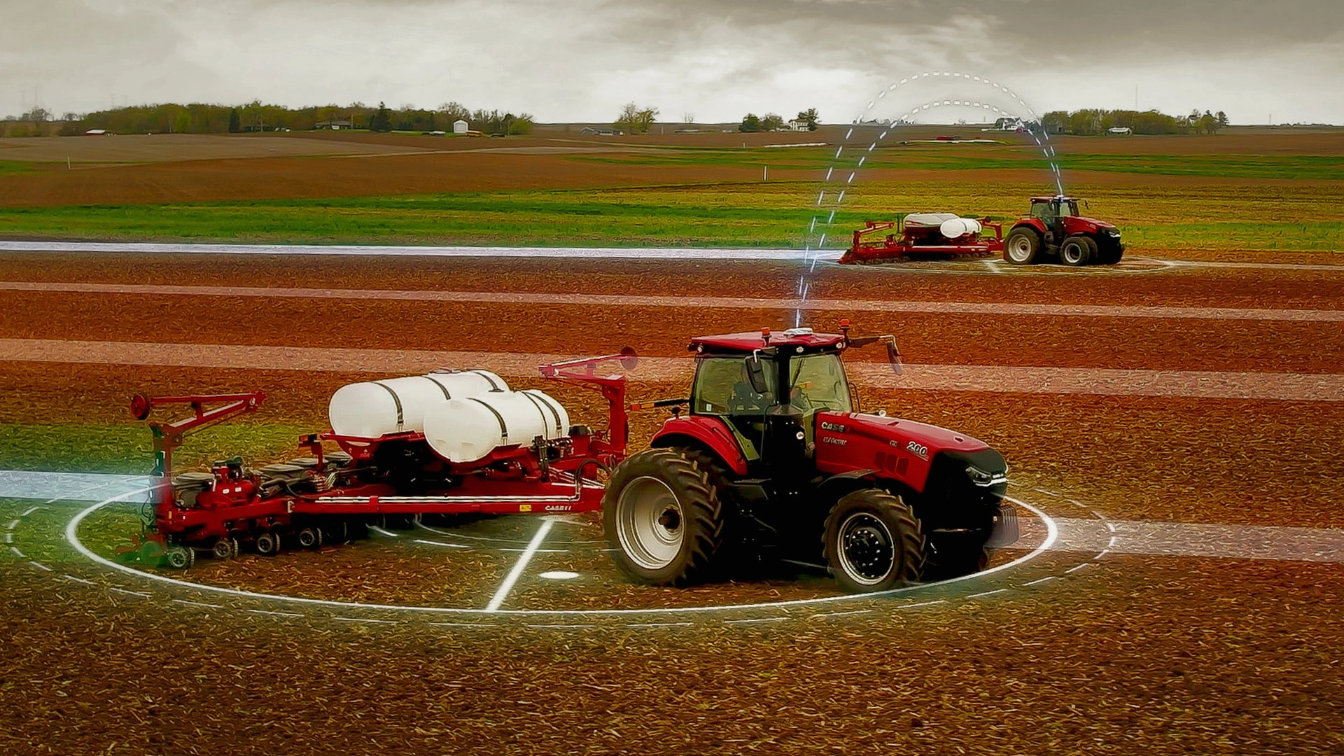Case Ih Tractors In The Field