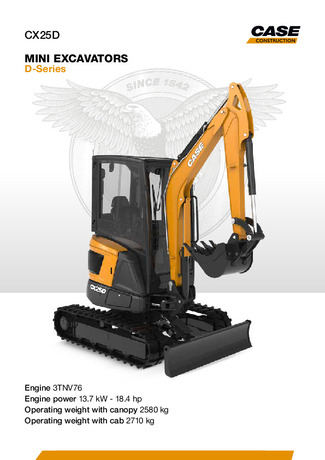 2.5 Ton Digger CX25D | CASE EU