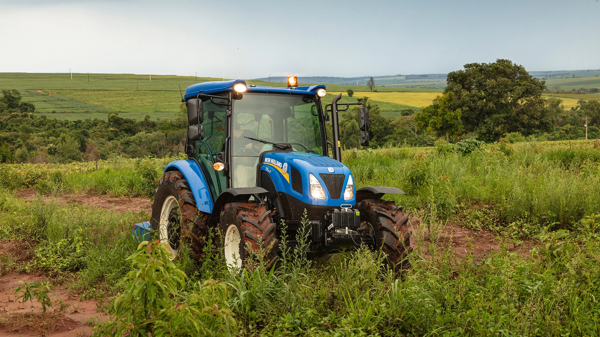 Trator T4.75S New Holland | Compacto, Potente e Versátil | New Holland BR